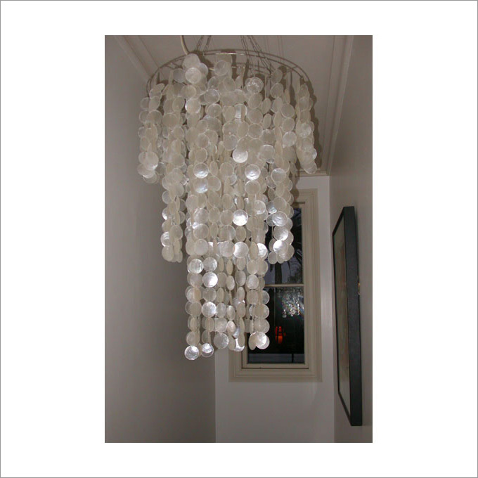 Capiz Round Shell Chandelier XL - Iconic NZ Design; Art & Objects ...